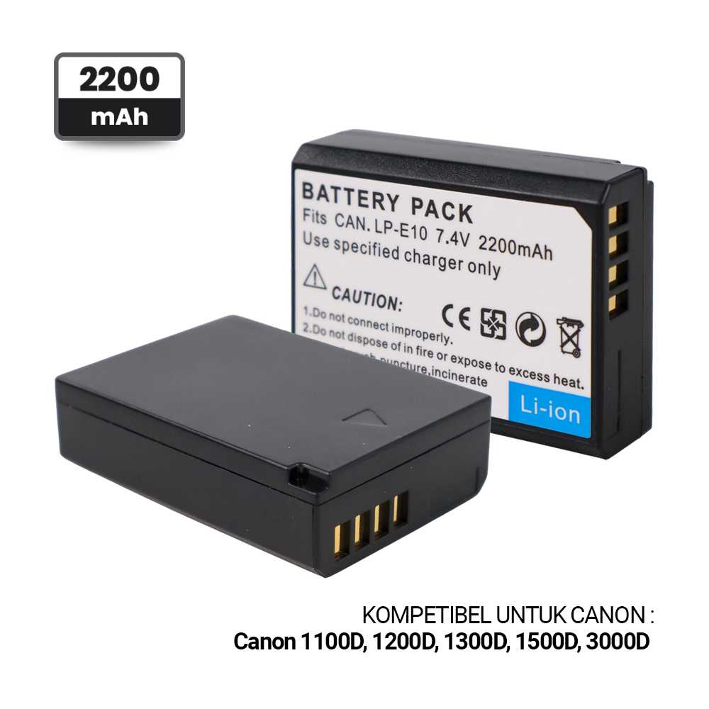 Jual Baterai Camera Canon LP-E10 2200mAh (Replika 1:1) | Jakmall.com