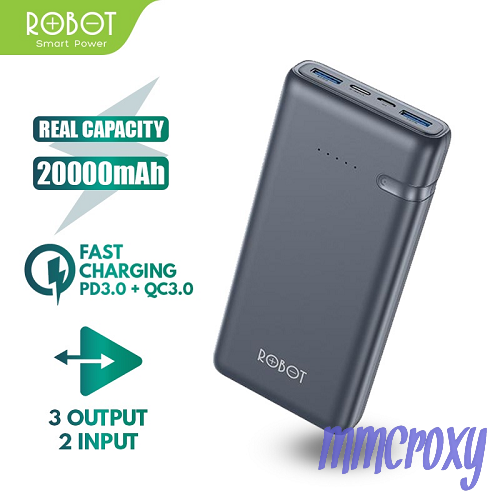 Jual ROBOT RT21 Powerbank 20000mAh 18W Two-Way Dual Port USB