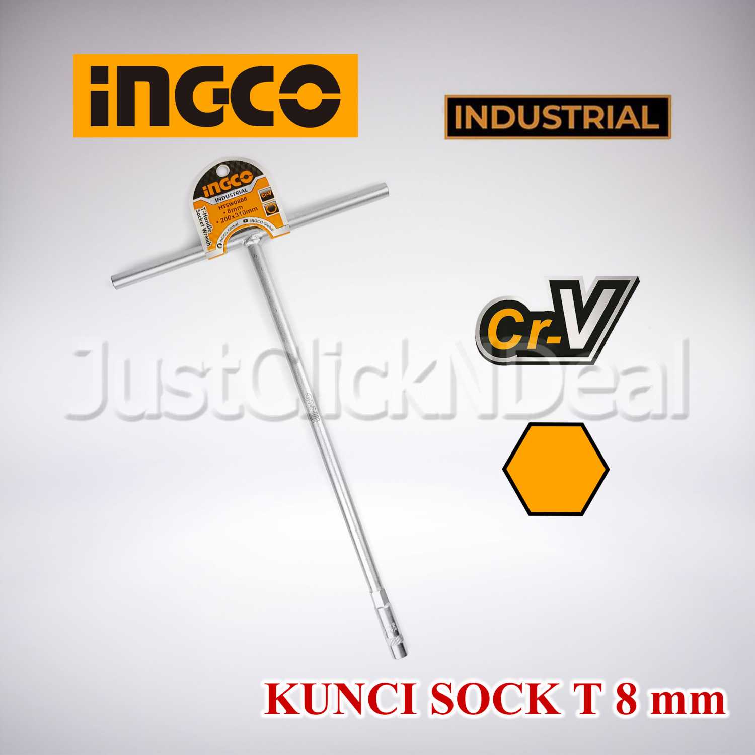 Jual Ingco T-Handle Socket Wrench 8-14 mm Kunci Sock T | Jakmall.com
