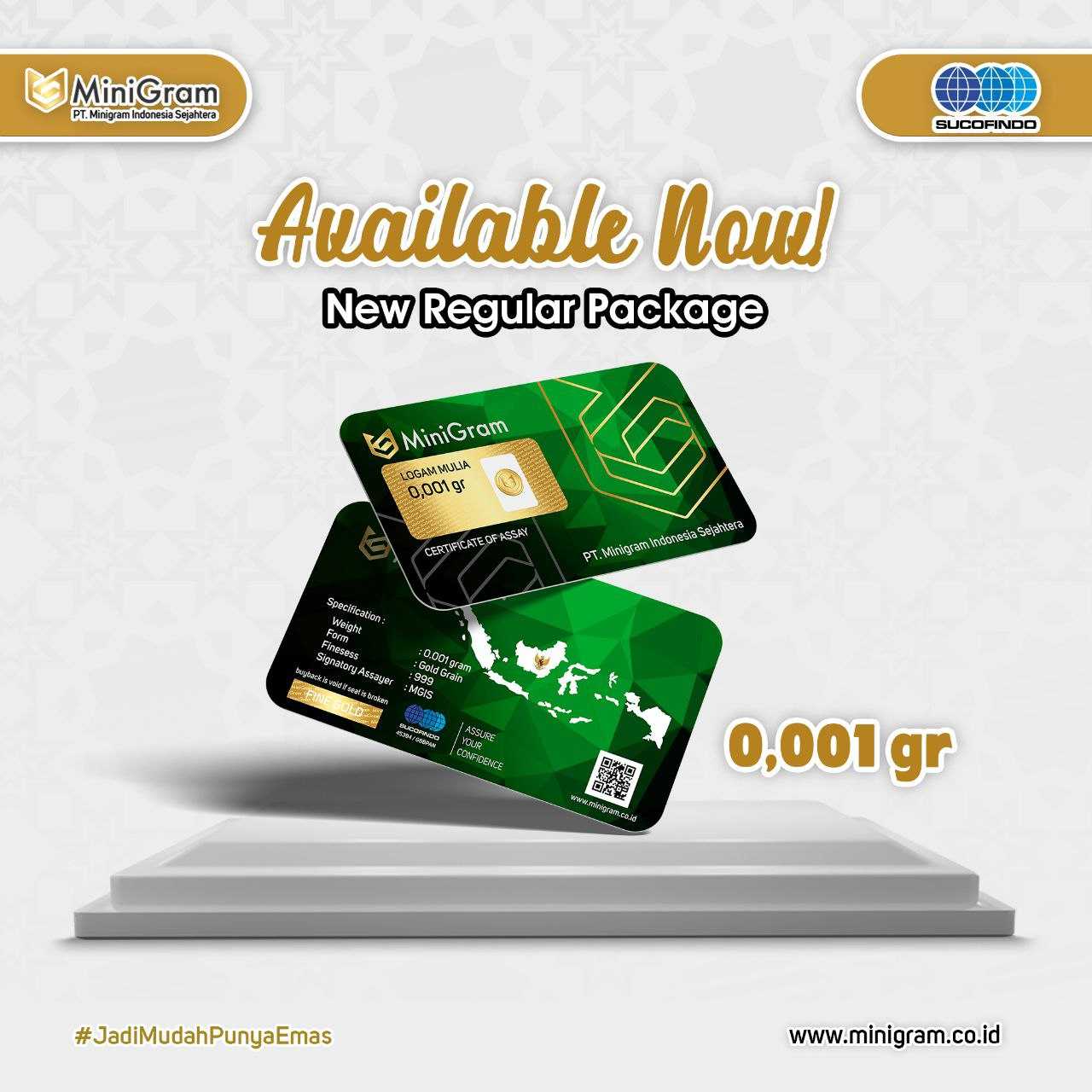 Jual TAO Distributor Agen Resmi MINIGRAM Logam Mulia Emas Murni