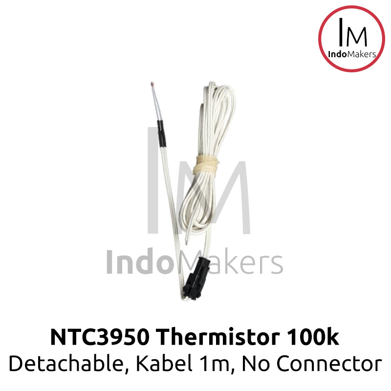 Jual 3D Printer Thermistor 100k Detachable No Connector 1 meter