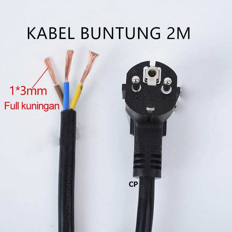 Jual Kabel AC Buntung Isi 3 ( 2meter cp ) - Ground - 2 meter