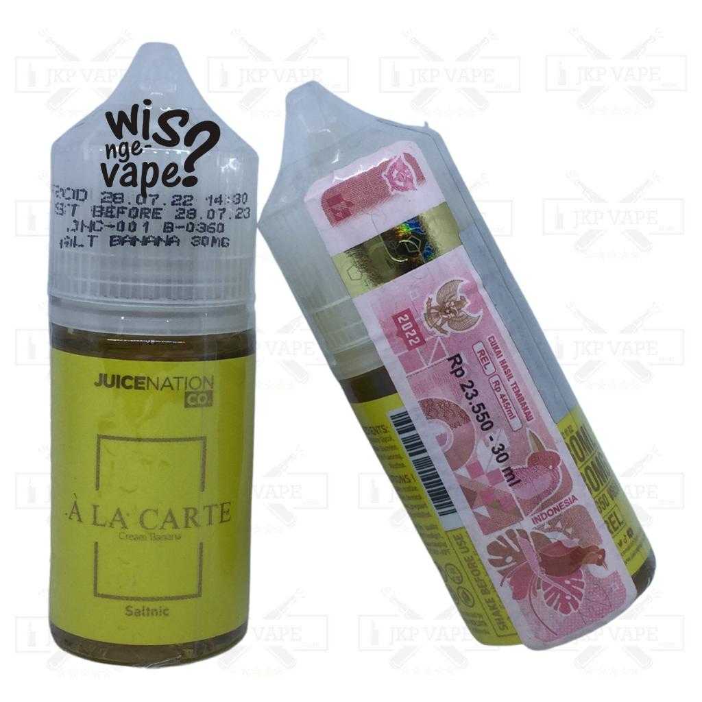 Jual ALA CARTE CREAM BANANA 30ML - SALTNIC PREMIUM LIQUID VAPE