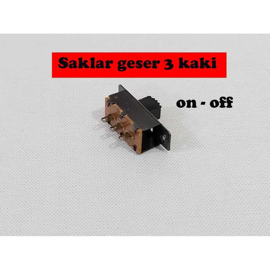 Jual Saklar Switch Geser 3 Pin ( On-Off ) mini 1.5cm sliding 3