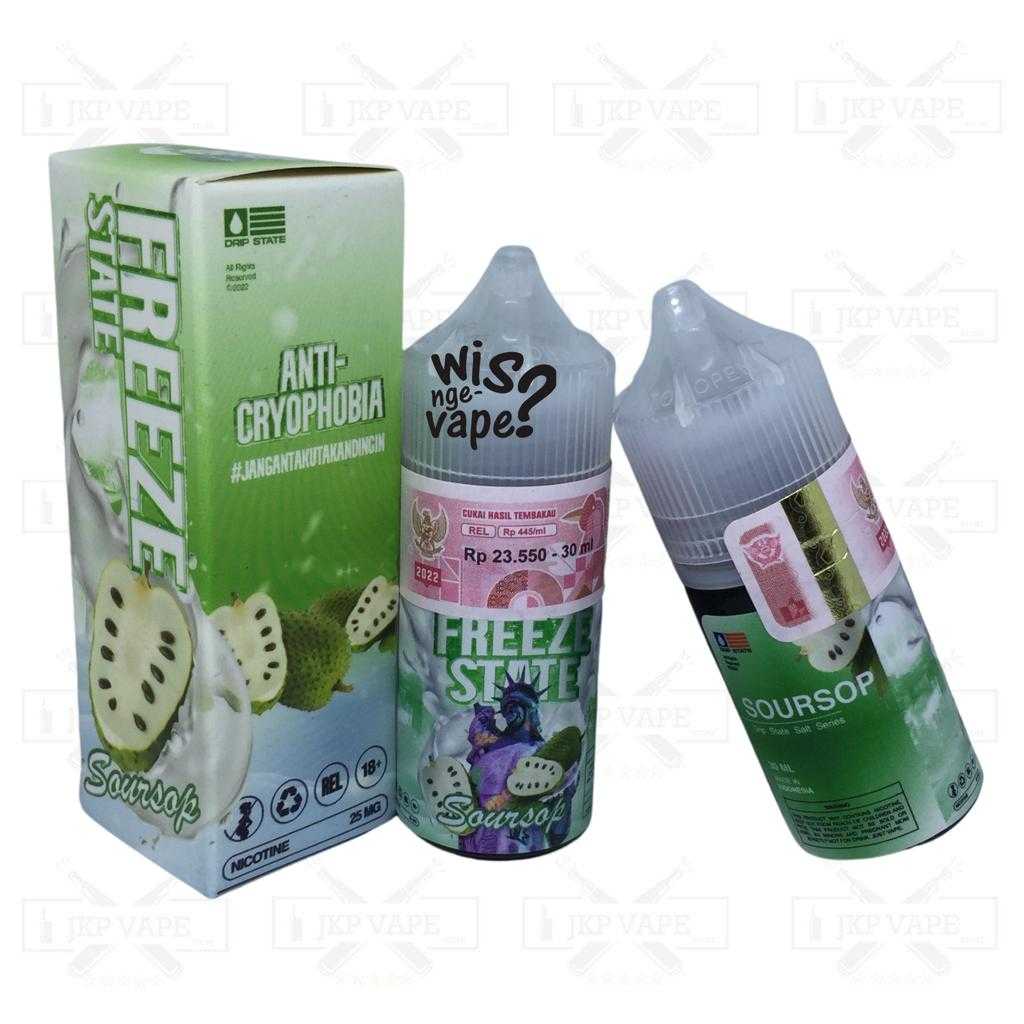 Jual Freeze State Soursop 30ml - Salt Nic Liquid Vape By Drip