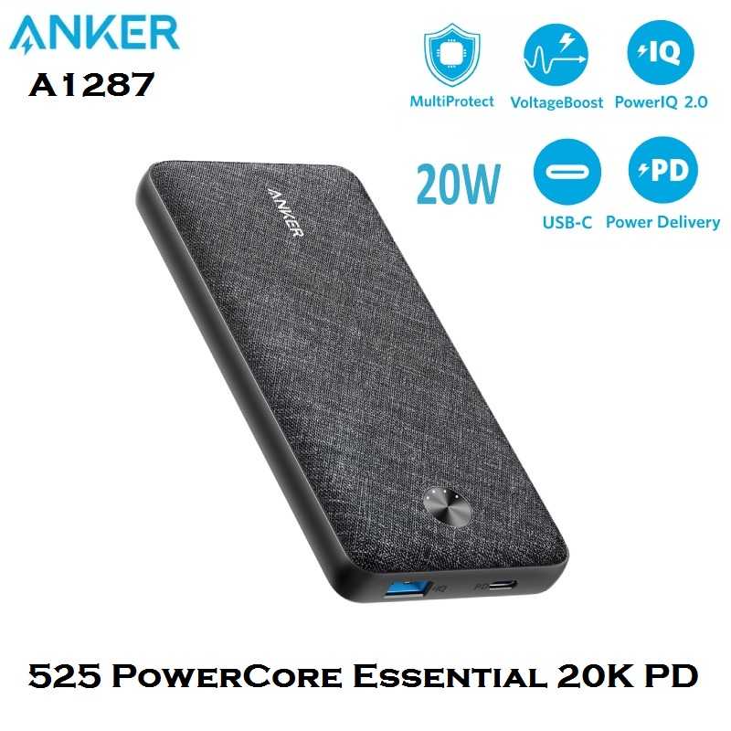 Jual ANKER A1287 - 525 PowerCore Essential 20K PD Powerbank