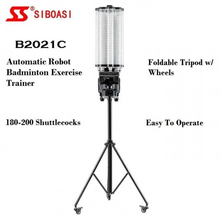 Jual SIBOASI B2021C Mesin Robot Latihan Badminton Pelontar Kok