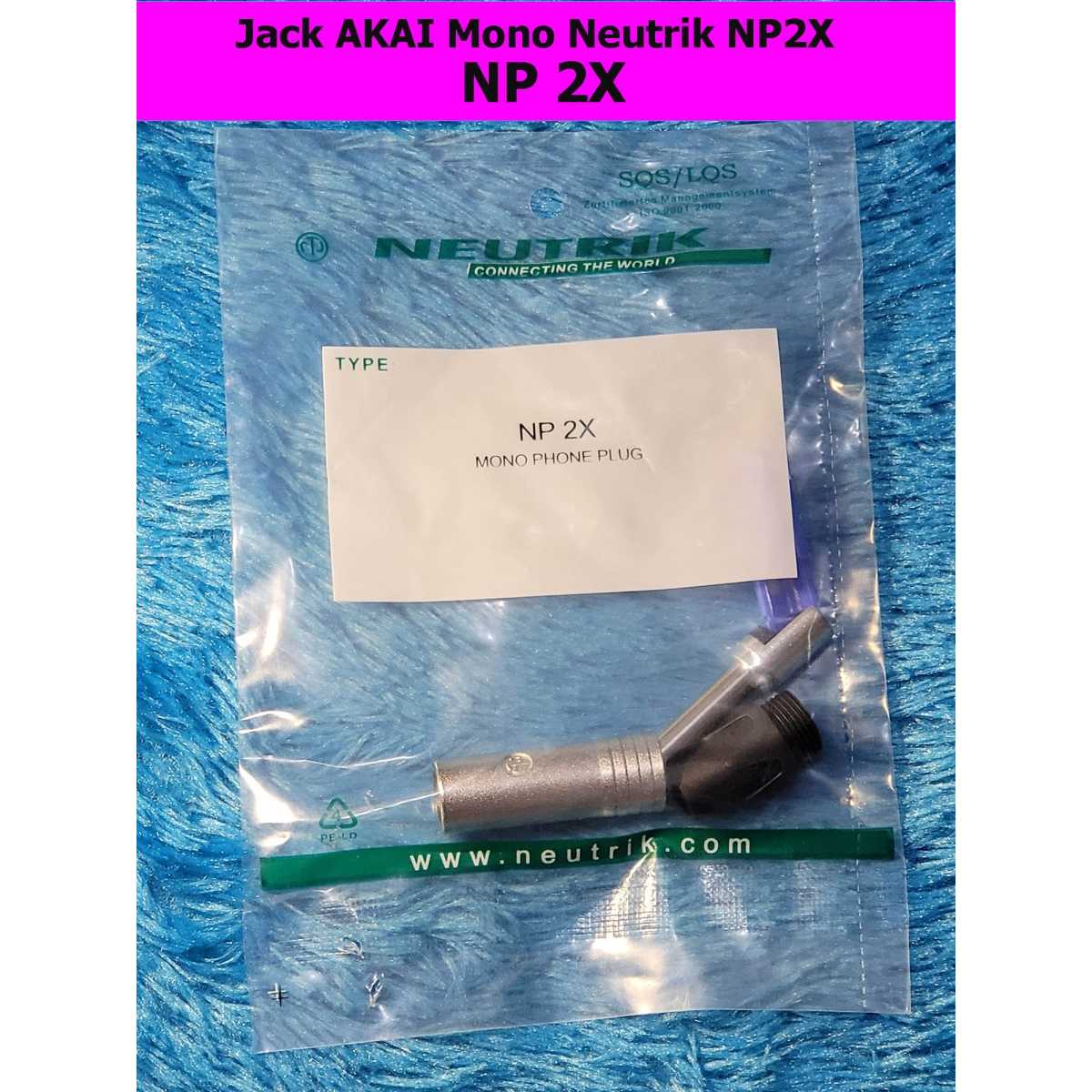 Jual Jack AKAI Mono Neutrik NP2X - KONEKTOR AKAY MONO 6.5mm