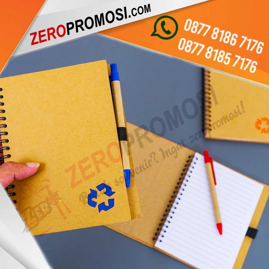 Jual Souvenir Memo Recycle New Custom Logo | Jakmall.com