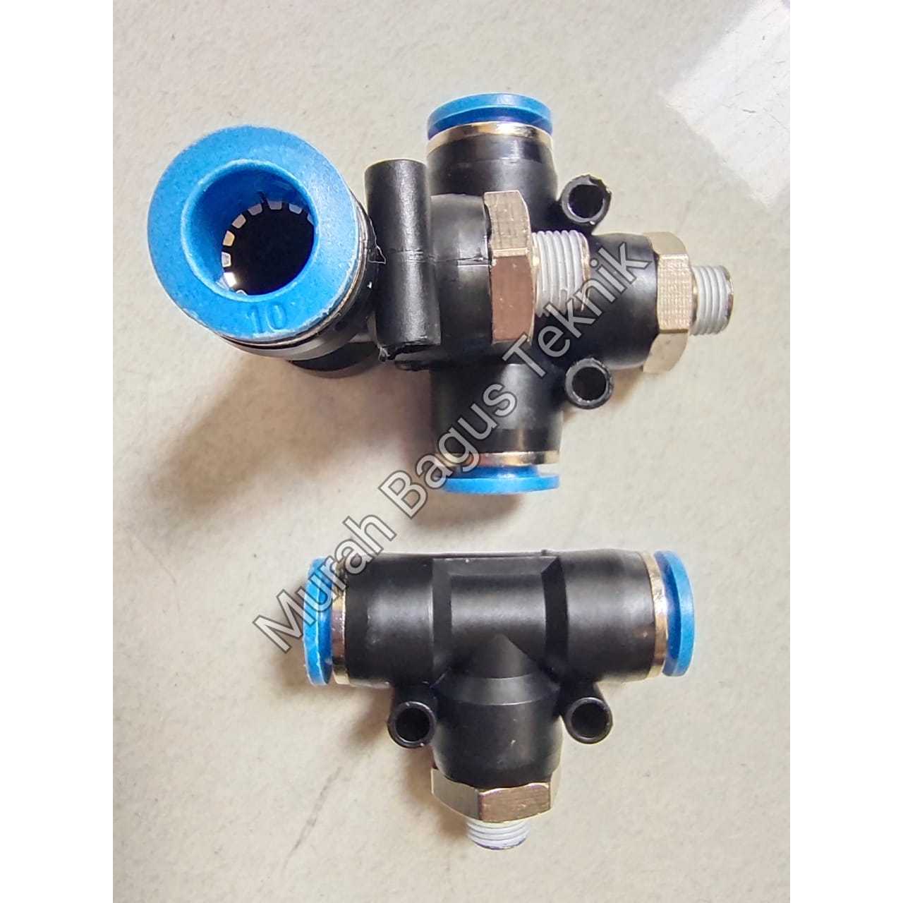 Jual Fitting Angin PB 10-1 Fitting Pneumatic PB 10-1/8" Male Tee