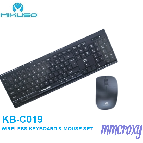 Jual Mikuso KB-C019 Keyboard & Mouse Wireless Combo Keyboard