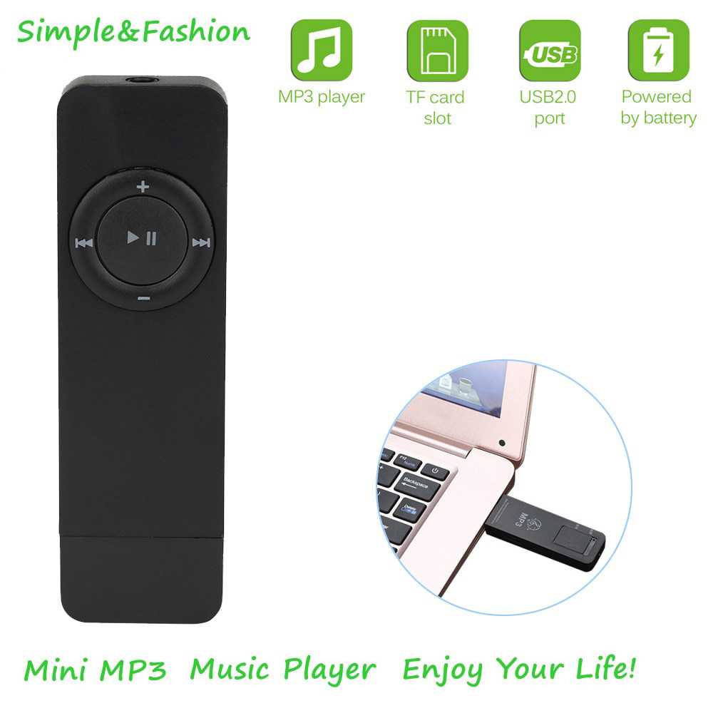 Jual TaffSTUDIO MP3 Player Portable Mini USB 2.0 TF Card 80 mA