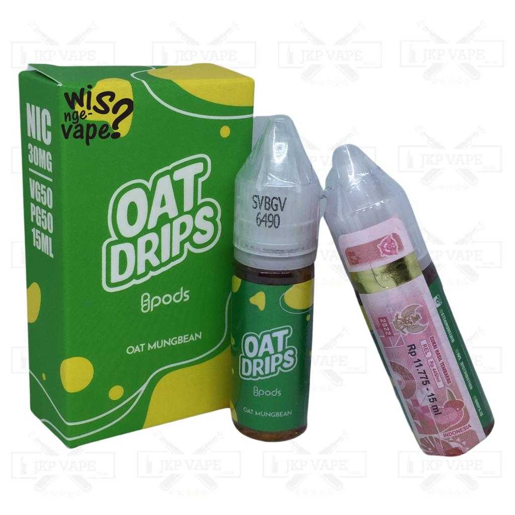Jual Oat Drips V2 Mung Bean Oat 15ml - Salt Nic Liquid Vape by