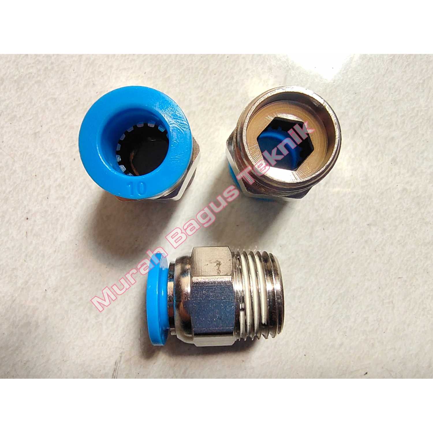 Jual Fitting Pneumatic PCM 10mm - 3-8 Inchi One Touch Fitting