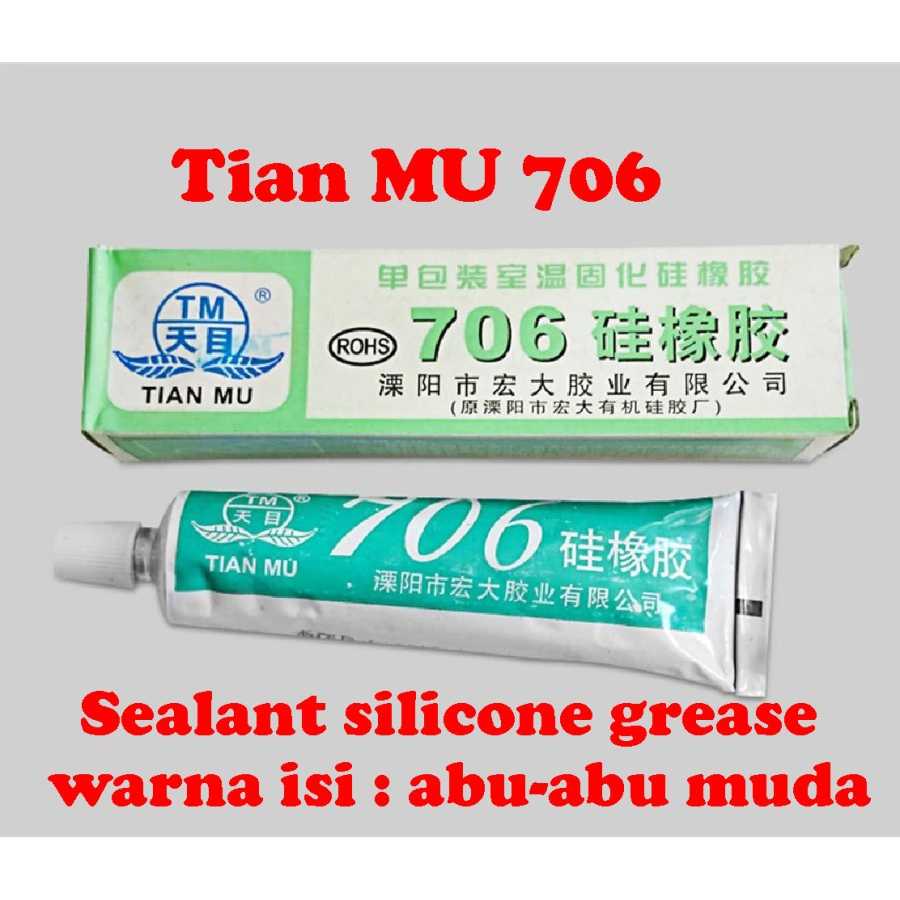 Jual Tian mu 706 RTV silicone rubber Sealant Grease Thermal Glue