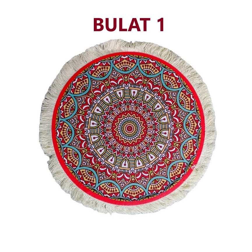 Jual Mousepad Permadani Karpet Model Bulat Versi Bohemia Persia