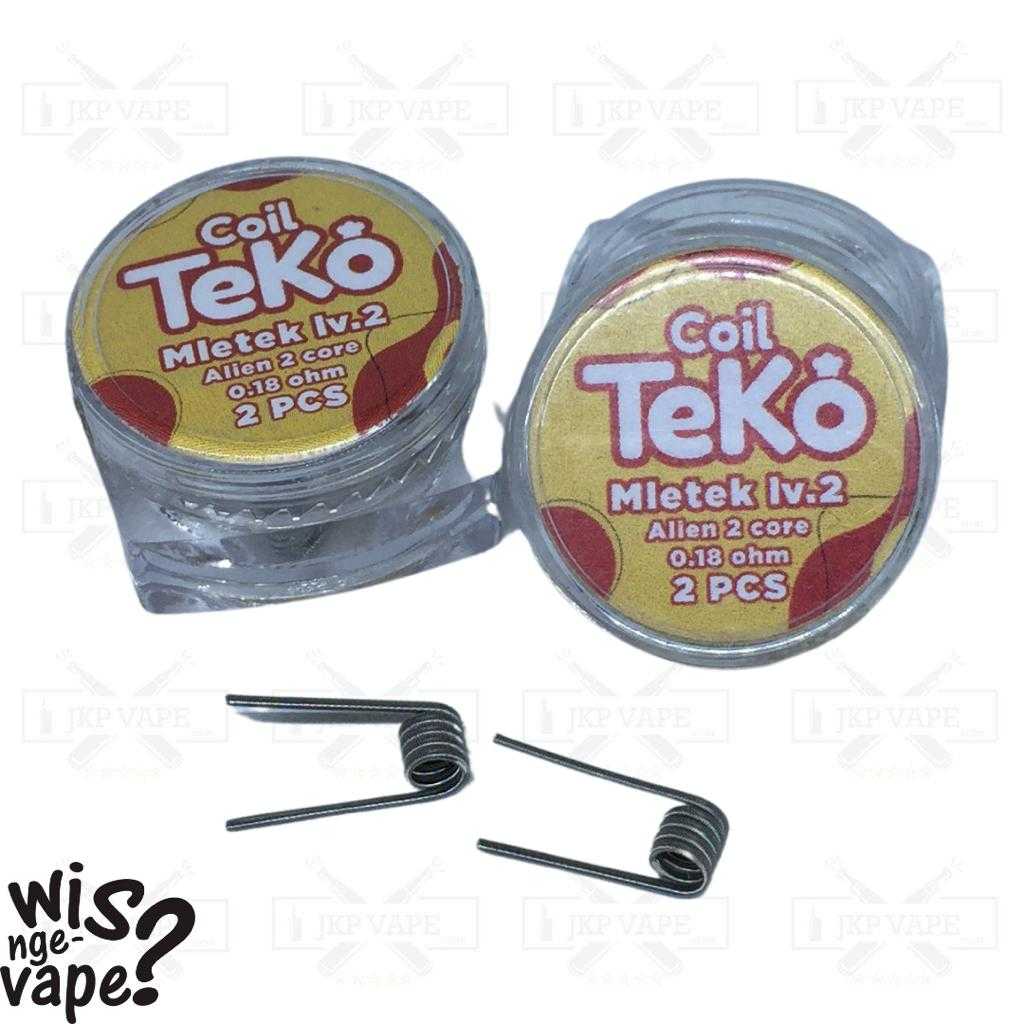 Jual Coil TeKo Alien 2 Core 0.18 Ohm - Mletek LV 2 By Teman Koki