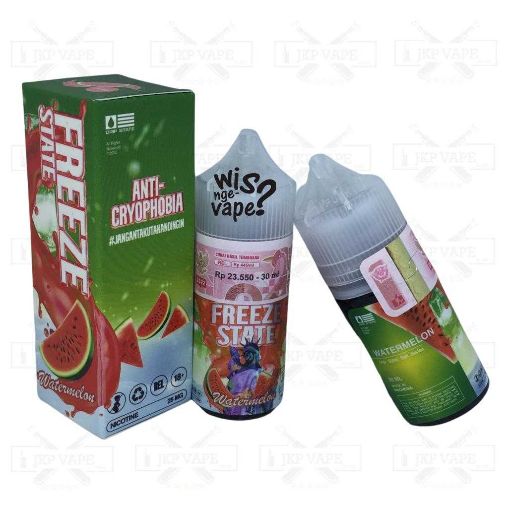 Jual Freeze State Watermelon 30ml - Salt Nic Liquid Vape By Drip