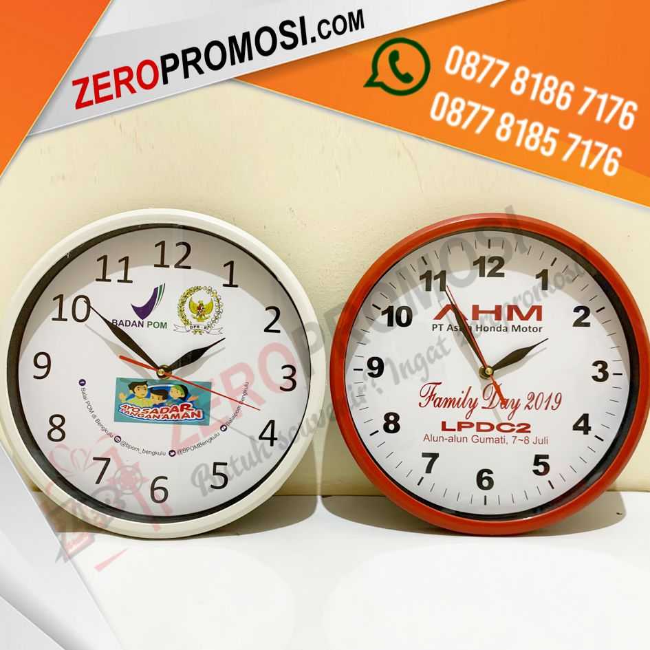 Jual Souvenir Jam Dinding Plastik Unik Tipe 818 Custom Logo