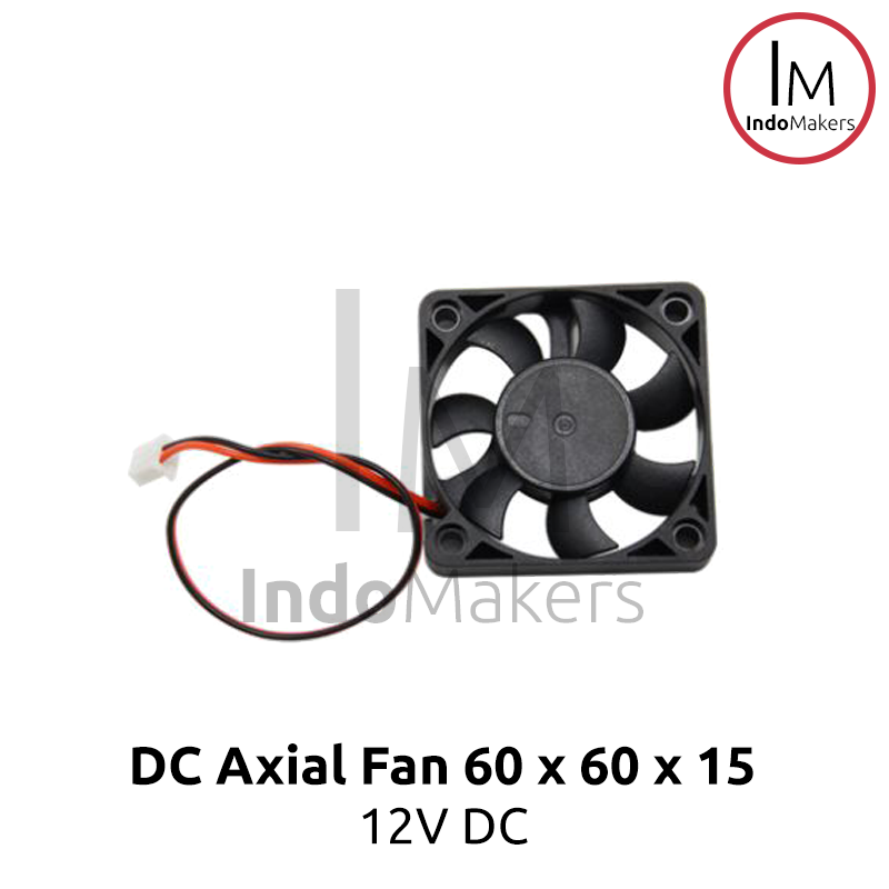 Jual DC Mini Cooling Fan 6015 12V for 3D Printer / Computer 2 pin
