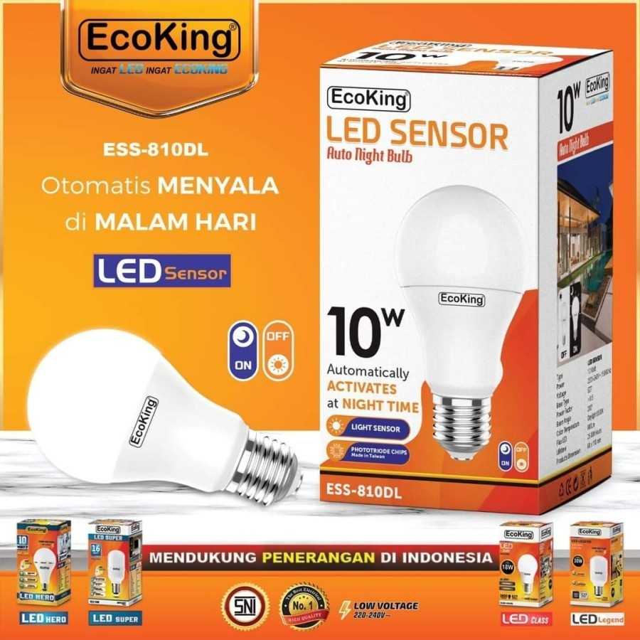 Jual ECOKING 10w Lampu bohlam LED Sensor Cahaya 10watt ESS-810DL