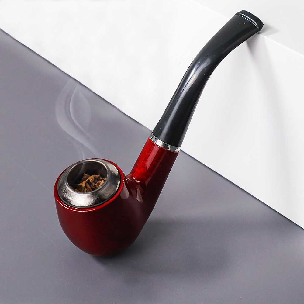 Jual Boxin Pipa Rokok Motif Kayu Smoking Tobacco Pipes - ZF808