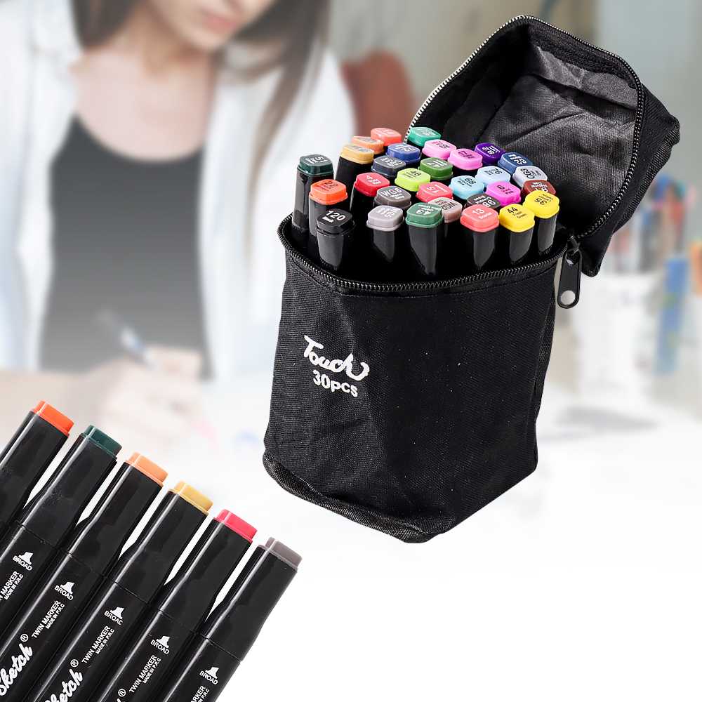 Jual Toddi Spidol Dual Side Fine Art Marker 30 Color - T30