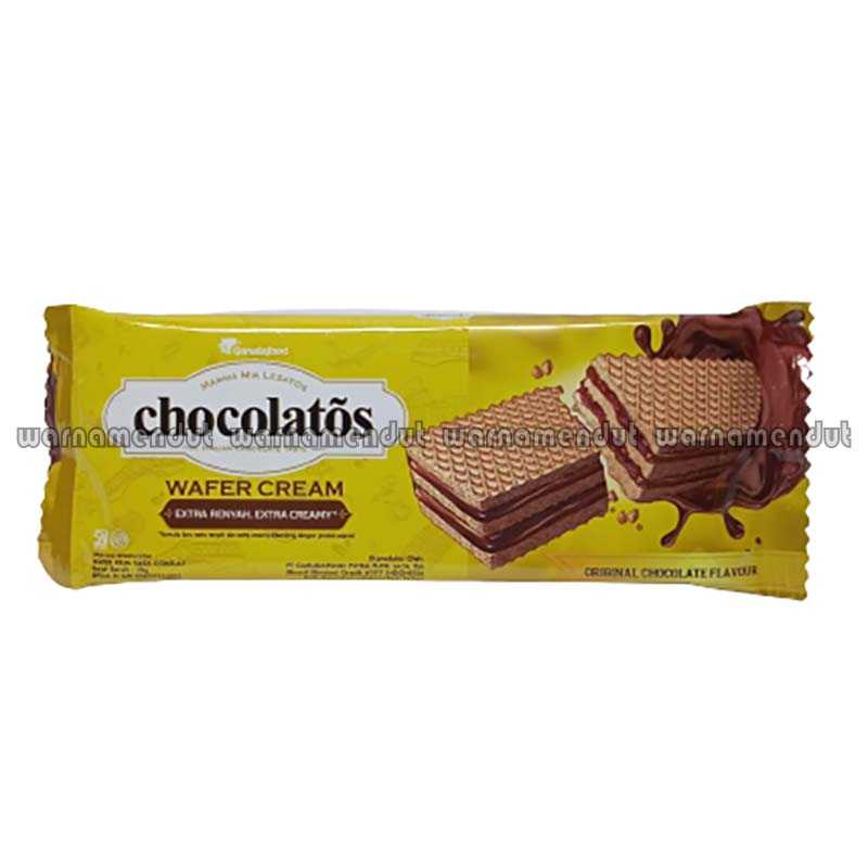 Jual Chocolatos wafer cream coklat 19gr 1 pack (10 bungkus) WMO
