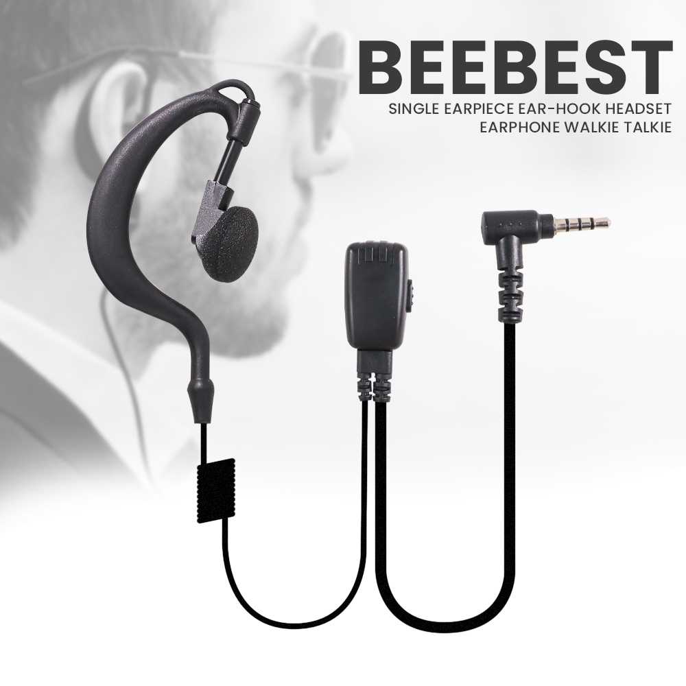 Jual BEEBEST Single Earpiece Ear-hook Headset Earphone Walkie