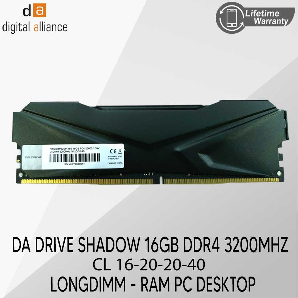 Jual Digital alliance DA DRIVE SHADOW 16GB DDR4 PC 3200 | Jakmall.com