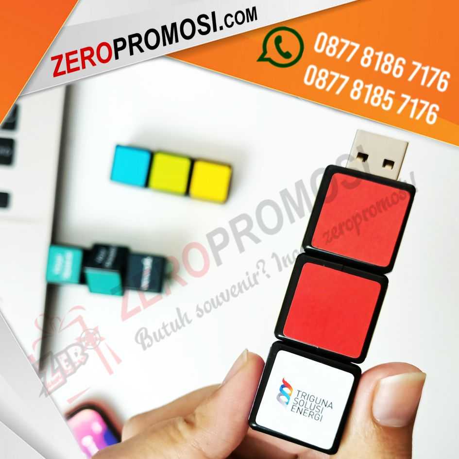 Jual Souvenir Flashdisk Rubiks Unik Cetak Logo dan Design