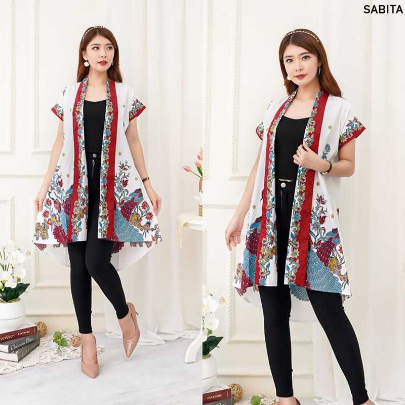 Jual Evercloth Fergina Outer Batik Blazer Batik Wanita Cardigan