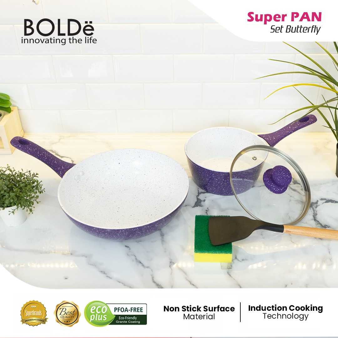 Jual BOLDe Super Pan Granite Set Purple 5 Pcs | Jakmall.com