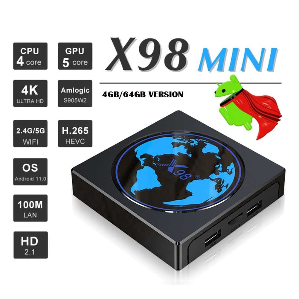 Jual X98 MINI - Android OS Smart TV Box 4K UHD | Jakmall.com