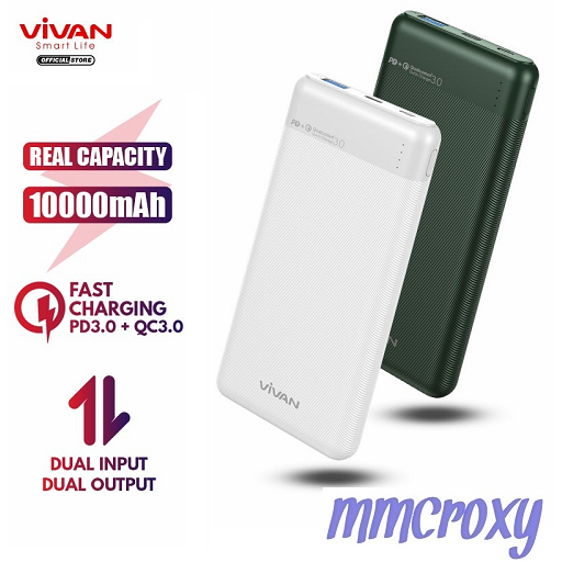 Jual Vivan VPB-M10 Powerbank 10000mAh 18W Two-Way Quick Charging