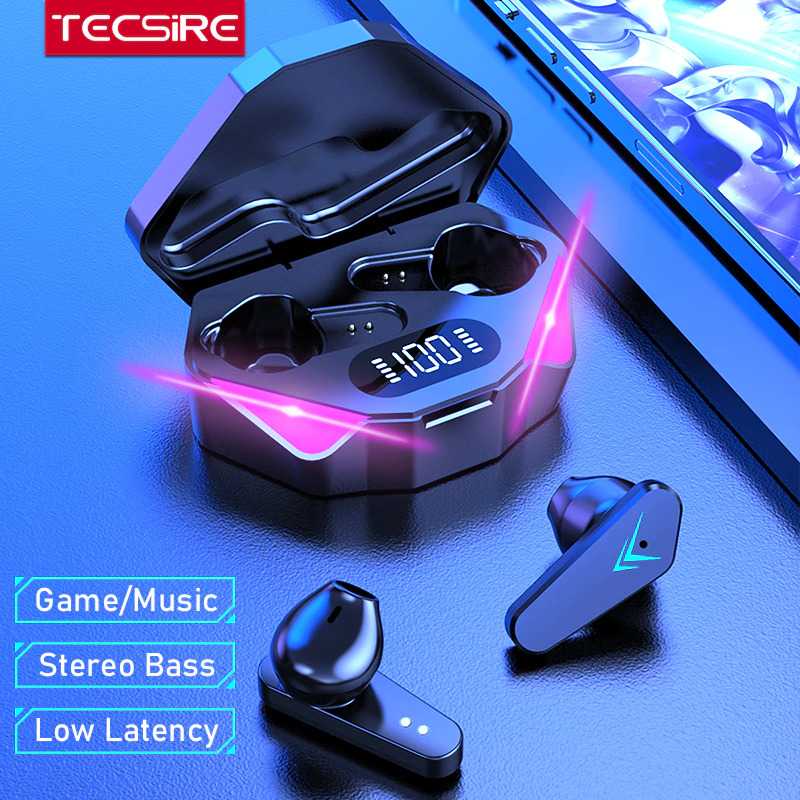Jual Tecsire Wireless Earphone TWS Bluetooth 5.0 with Charging