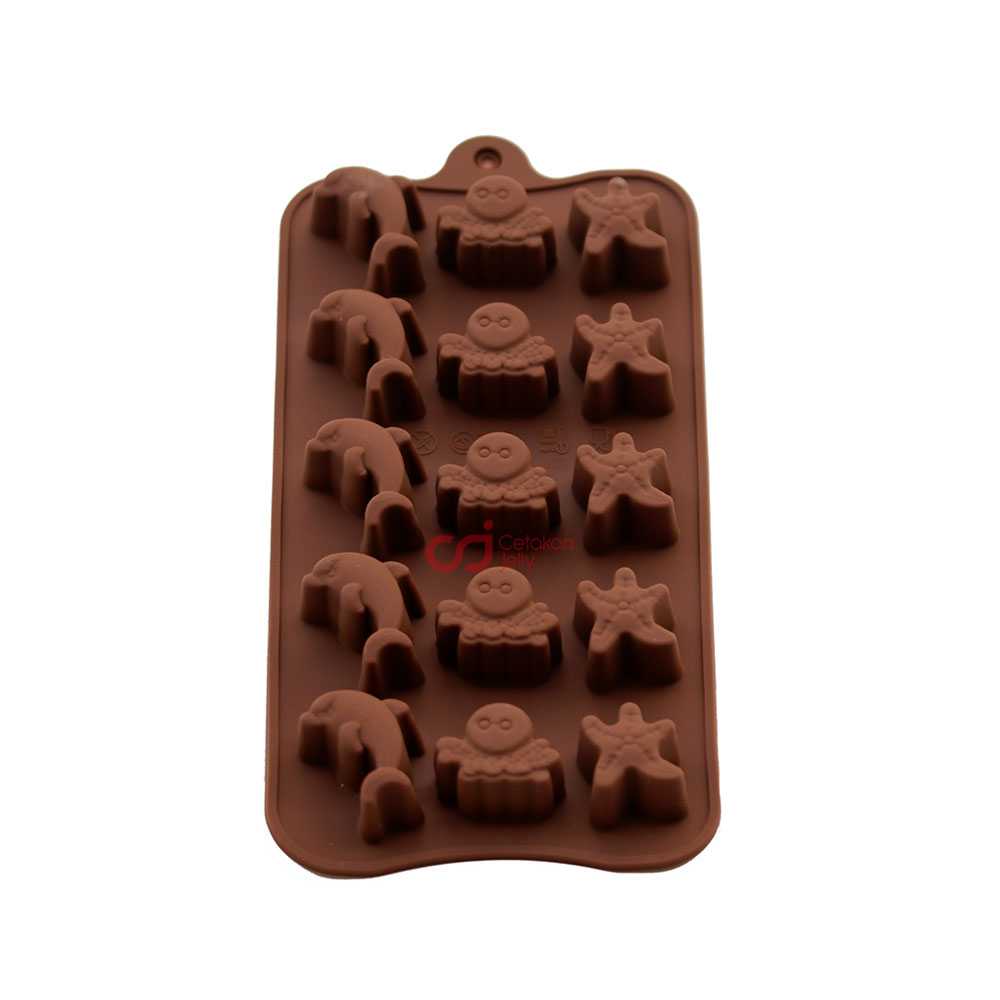 Jual CJ Cetakan Coklat Permen Jelly Gummy Bintang Laut Mix 15