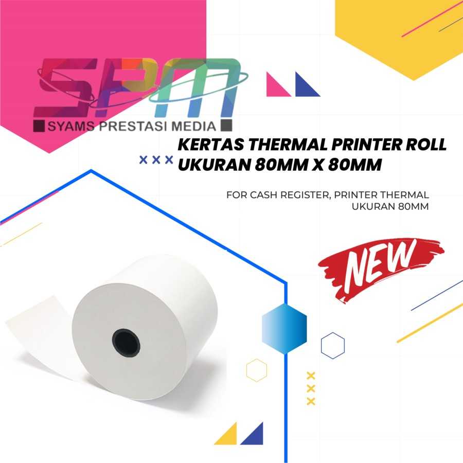 Jual Kertas Thermal Ukuran 80mm X 80mm Murah | Jakmall.com