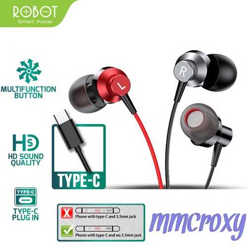 Jual Robot RE240C Type-C High-Definition Sound Quality Ergonomic