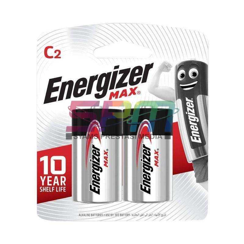 Jual ENERGIZER BATERAI MAX TIPE C ISI 2 BATTERY TYPE C UKURAN