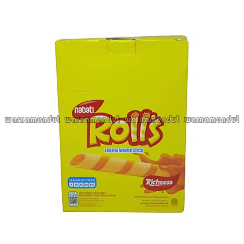 Jual Nabati rolls cheese keju wafer stick 7gr 1 box (20pcs) WMO