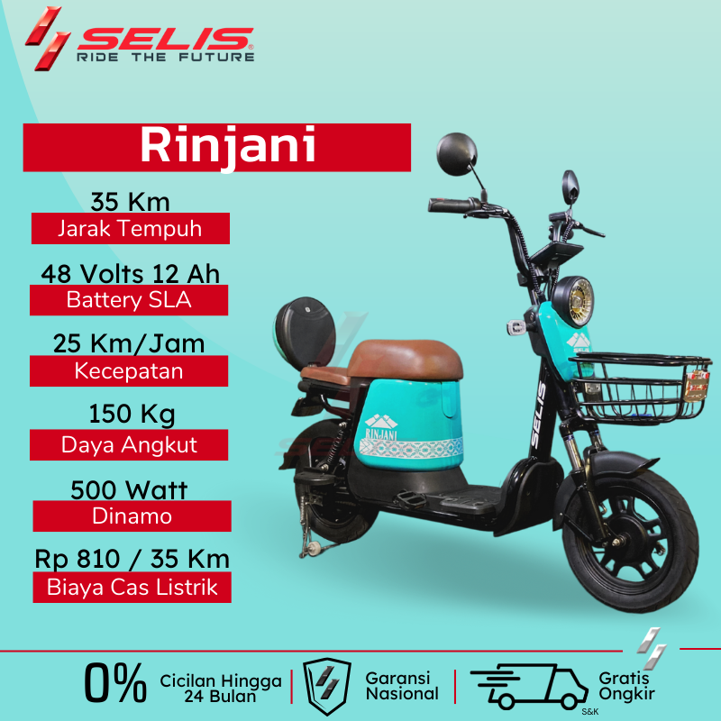 Jual Selis Sepeda listrik tipe Rinjani | Jakmall.com