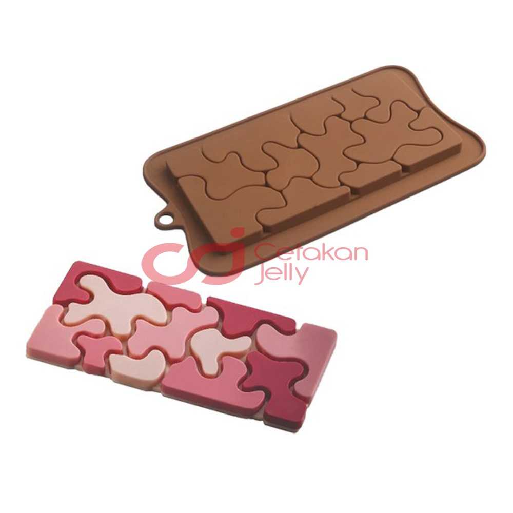 Jual CJ Cetakan Coklat Cokelat Praline DIY Choco Puzzle Bar