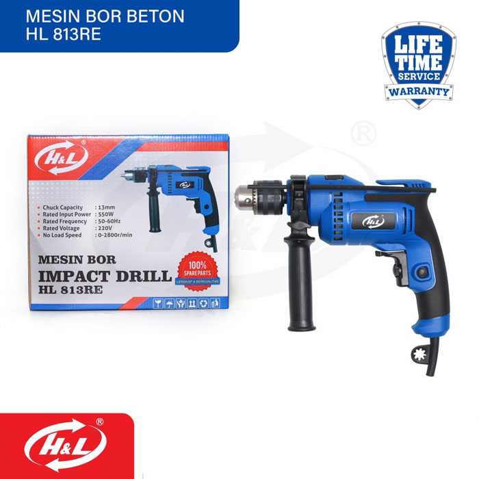 Jual HL 813RE Mesin Bor Beton 13mm Impact Drill 13 mm | Jakmall.com