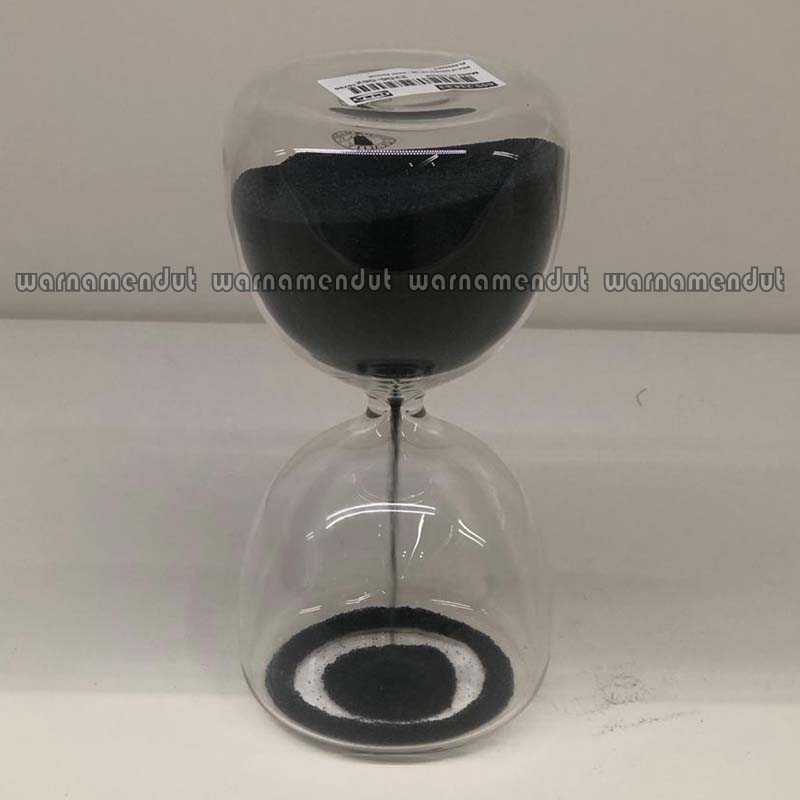 Jual Jam pasir kaca dekorasi sand hourglass tinggi 15cm WMO