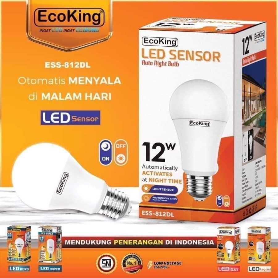 Jual ECOKING 12w Lampu bohlam LED Sensor Cahaya 12watt ESS-812DL