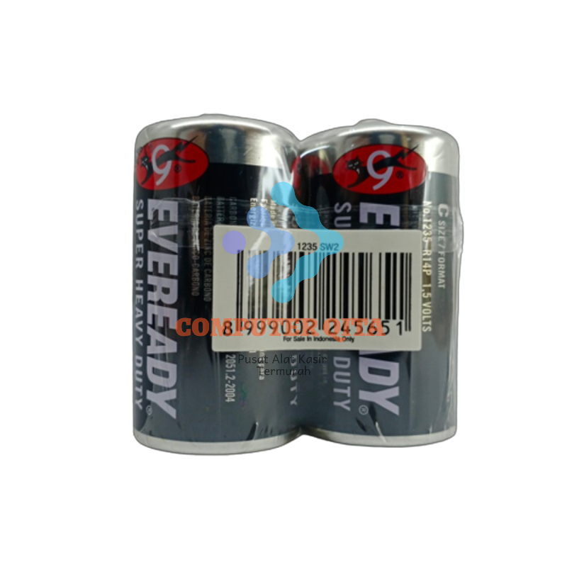Jual EVEREADY BATERAI MAX TIPE C ISI 2 BATTERY TYPE C UKURAN