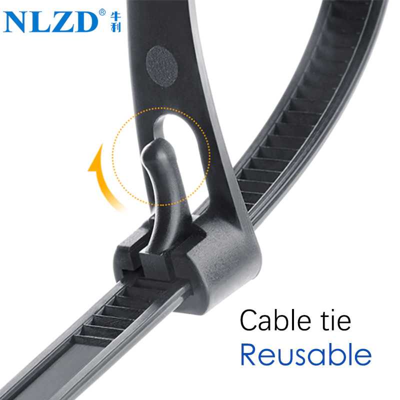 Jual Kabel Ties Bisa Buka / Reusable Cable Ties Klip Kabel 8mm x