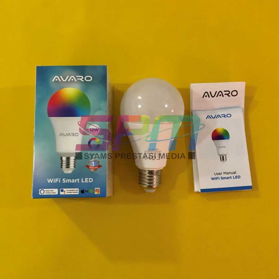 Jual AVARO Smart LED Bulb 12 WATT RGBWW - Wifi Lampu Pintar