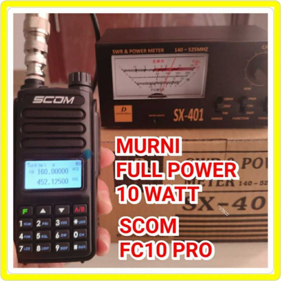 Jual SCOM HT FC10 PRO HT FULL POWER 10 watt dual band FC 10 Pro
